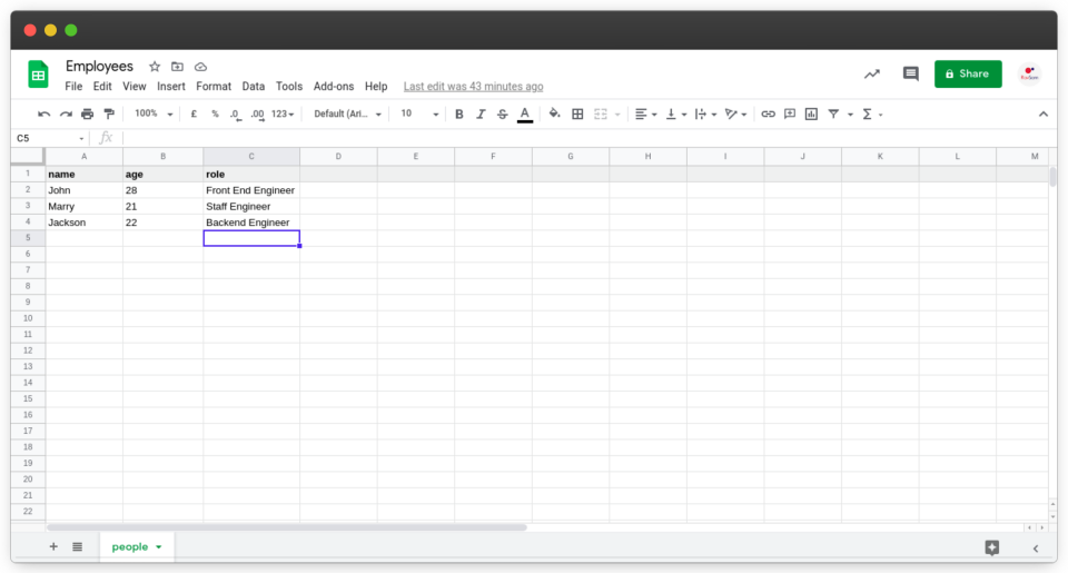 Turning a Google Sheet into a REST API